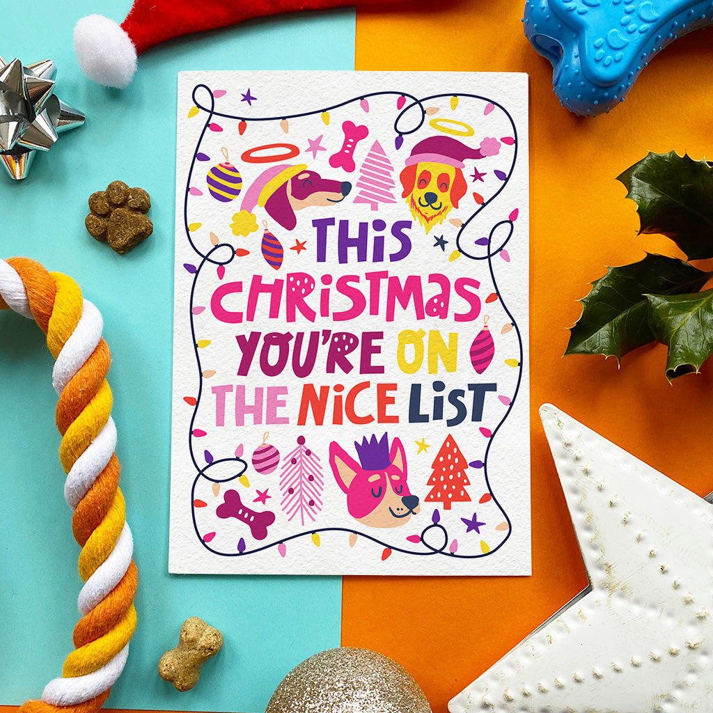 Edible Dog Card for Nice Dogs | Christmas Treat – Scoff Paper