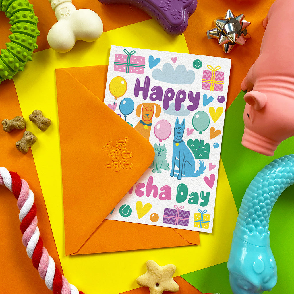 Happy Gotcha Day Edible Card for Dogs – Scoff Paper
