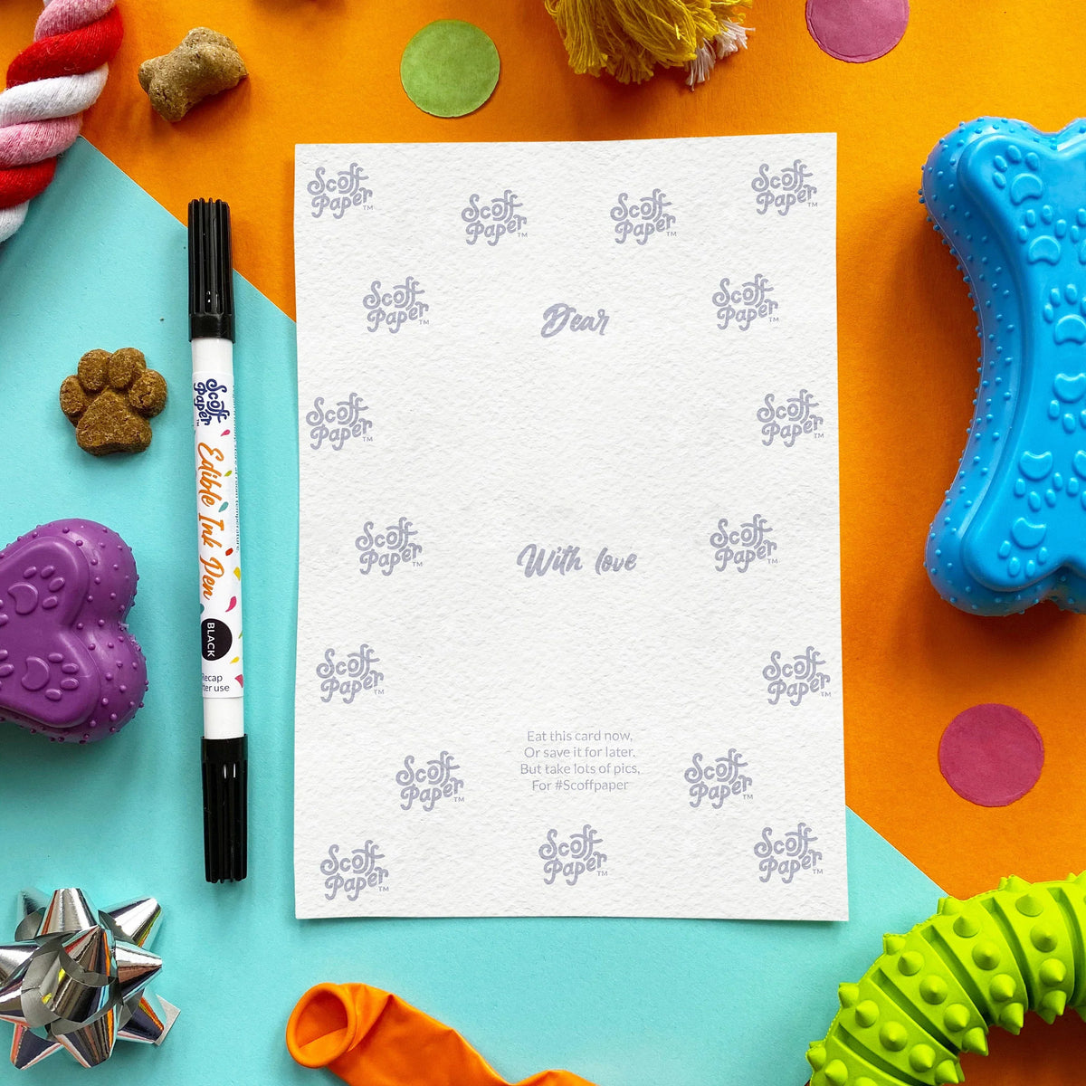 All I Want for Christmas is Chew | Edible Dog Card in Classic Design ...