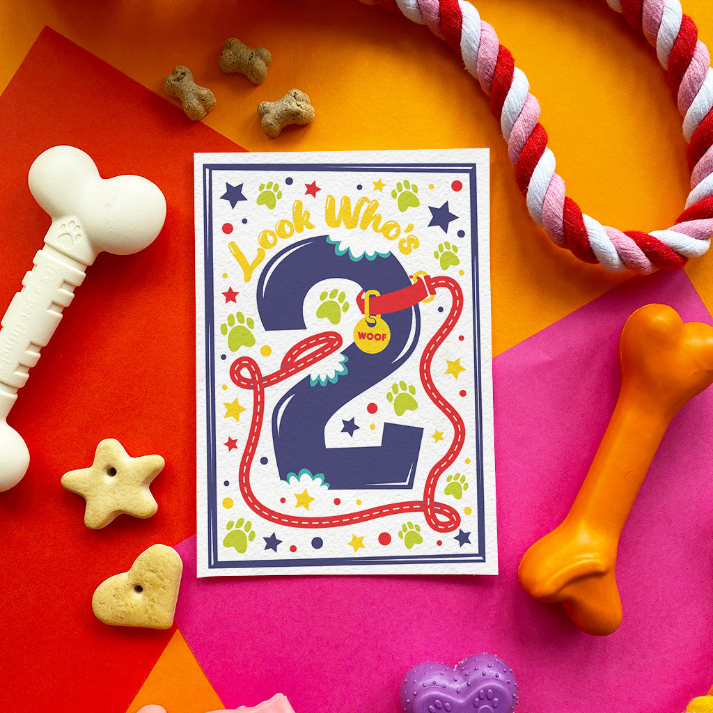 2nd Birthday Edible Dog Card | Funny Gift for Two-Year-Old Dogs – Scoff ...