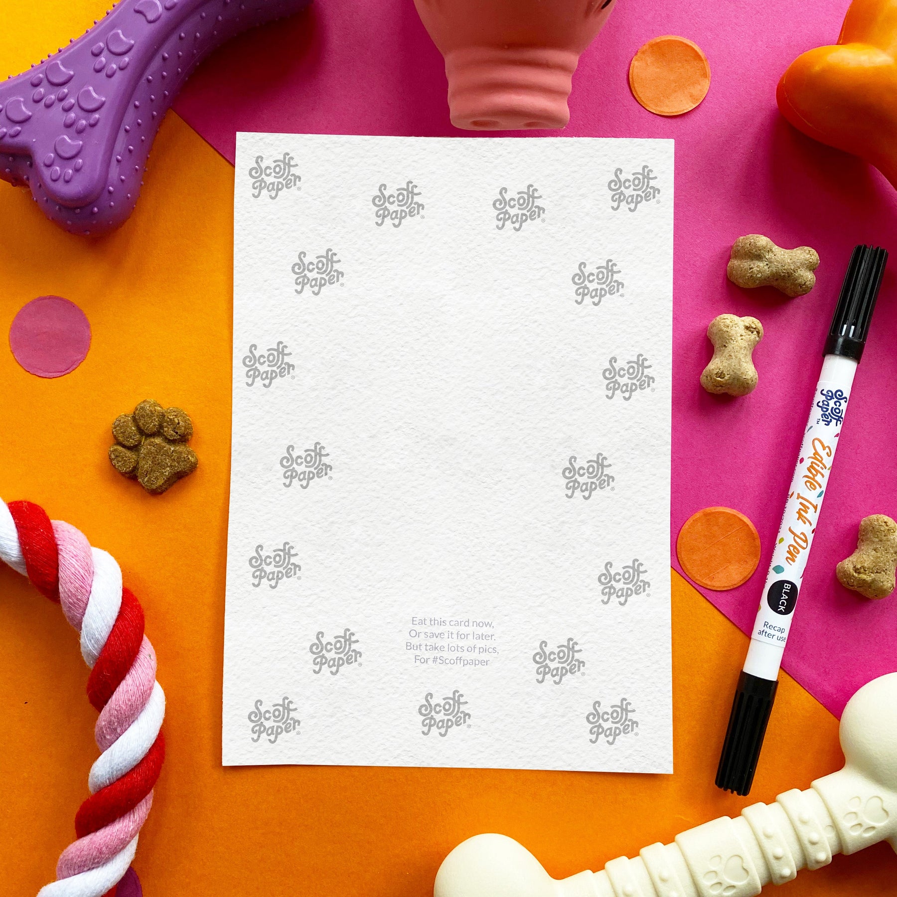 Edible cards and pens for dogs – Scoff Paper®